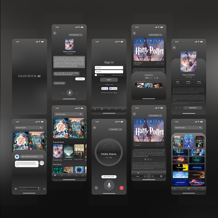 [Mobile Apps UX/UI Design] Smartbook AI by Sói on Dribbble