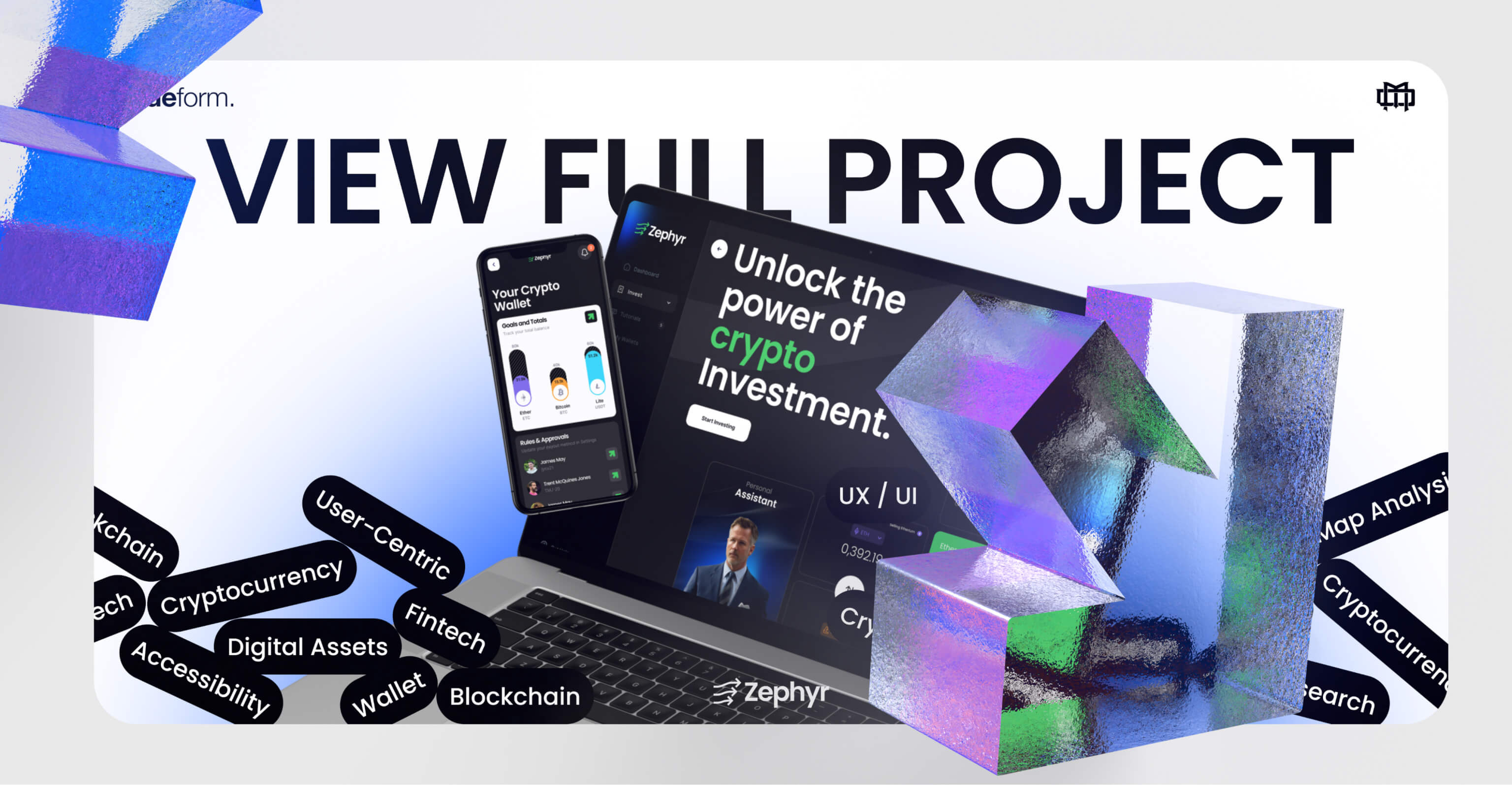 Zephyr | Homepage Desktop by Daniel Mitev for TrueForm on Dribbble