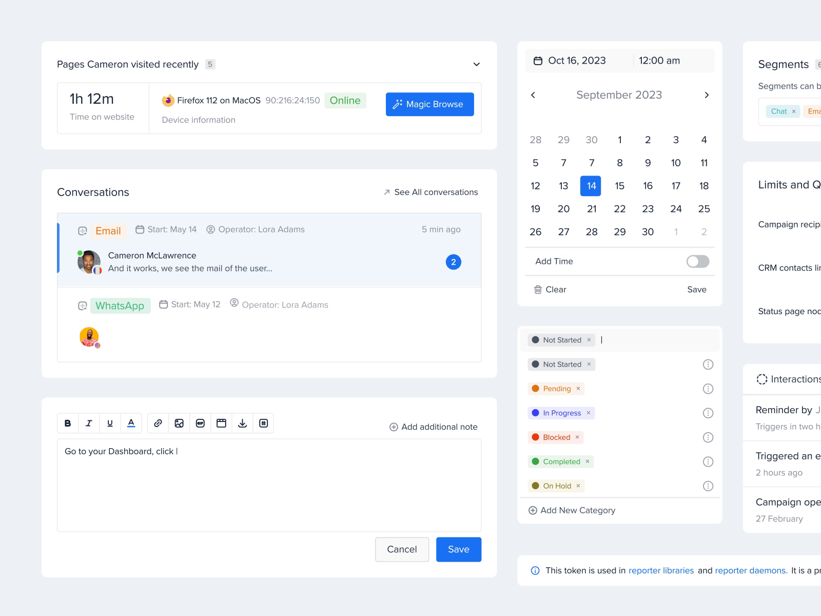 Crisp CRM – Flexible Modules by Anna Meleshina for Balkan Brothers on ...