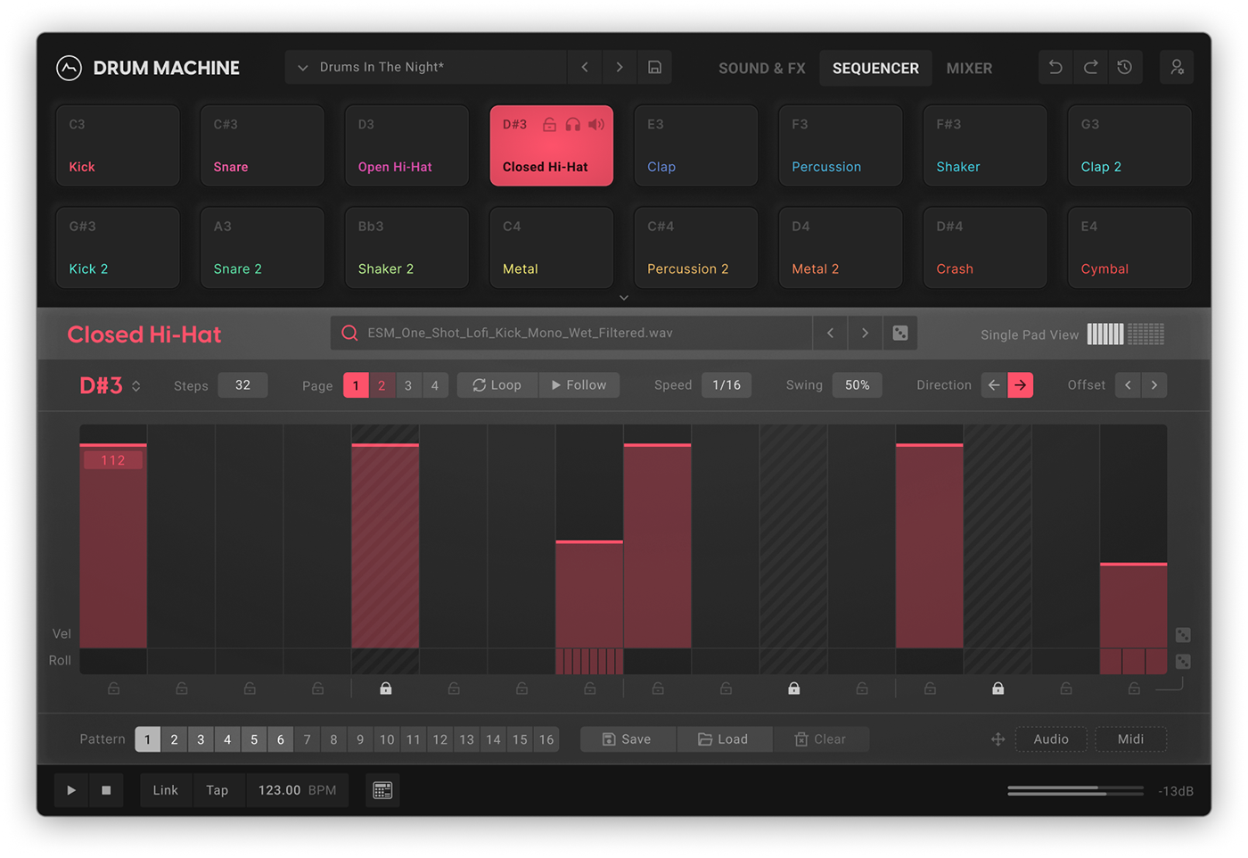 Drum Machine (ADSR, 2022) VST Design Plugin Gui by Resonant Design on ...