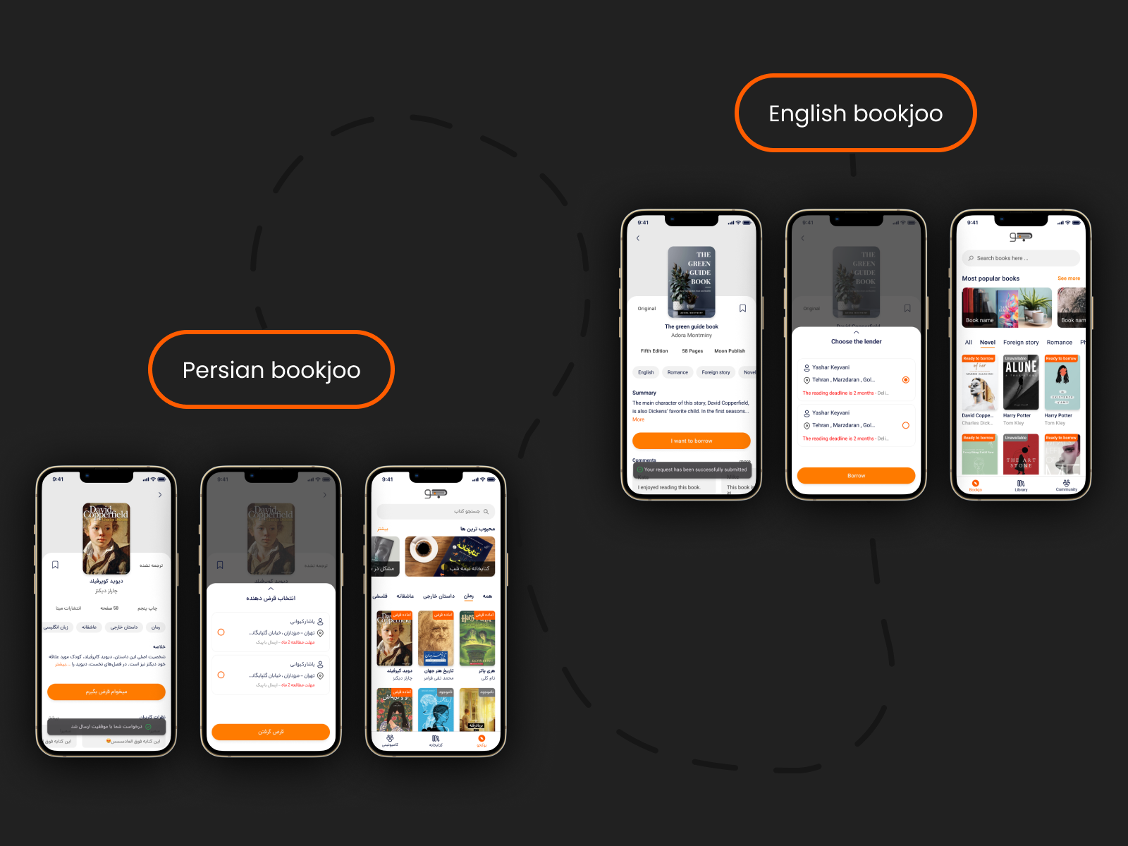 Borrowing & lending book app (UI/UX) by Taraneh on Dribbble
