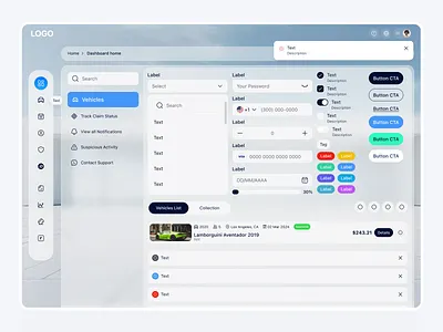 Dashboard Glass designs, themes, templates and downloadable graphic ...