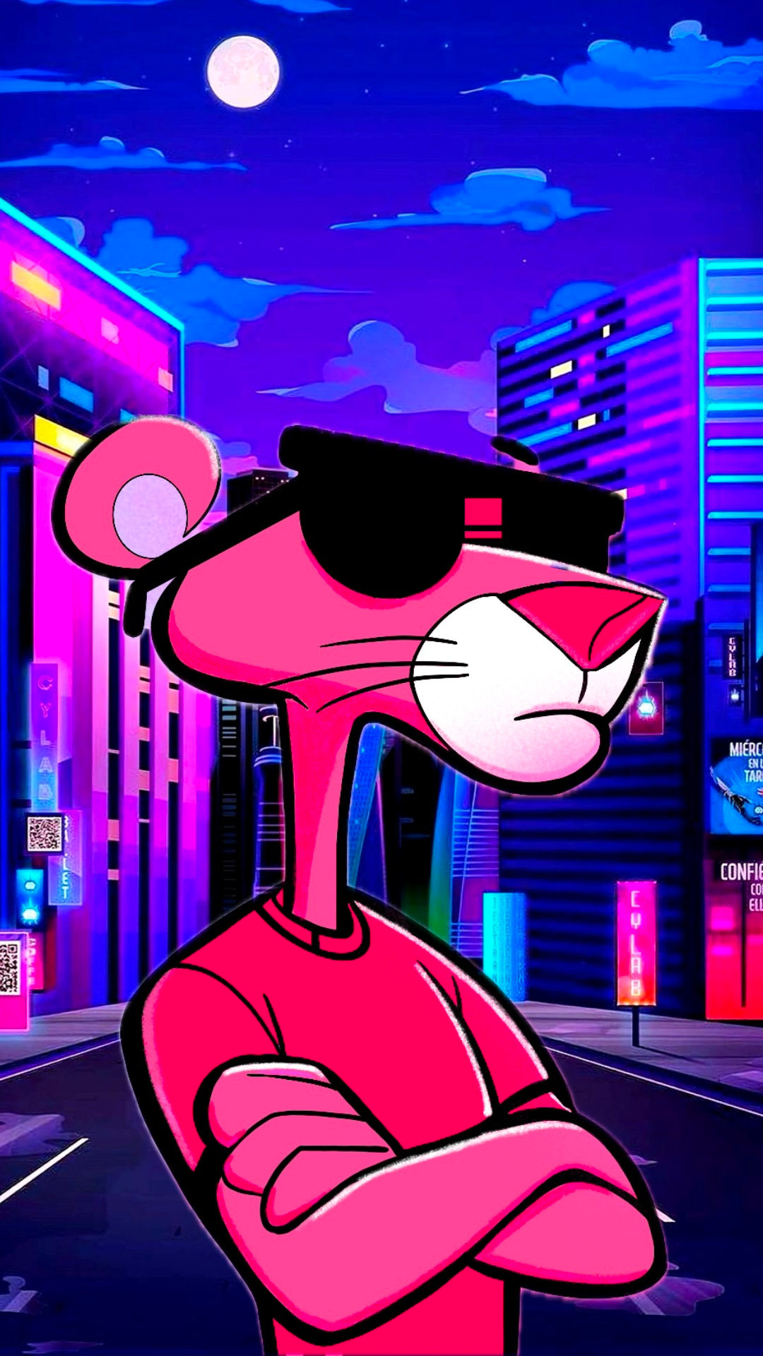 pinkpenther cartoon character illustration by khushbu kaila on Dribbble