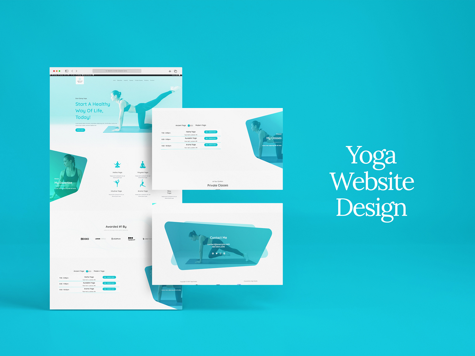 Yoga Website Design by Shohanur Sourav on Dribbble