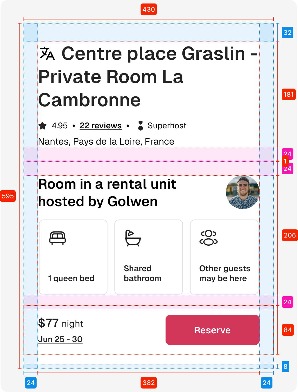 Airbnb UI Recreated in Figma with Auto Layout | Clone UI Design by ...
