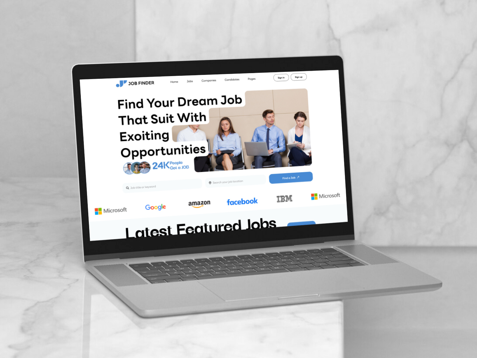 Job Finder Website Design by Dolphin Web Solution on Dribbble
