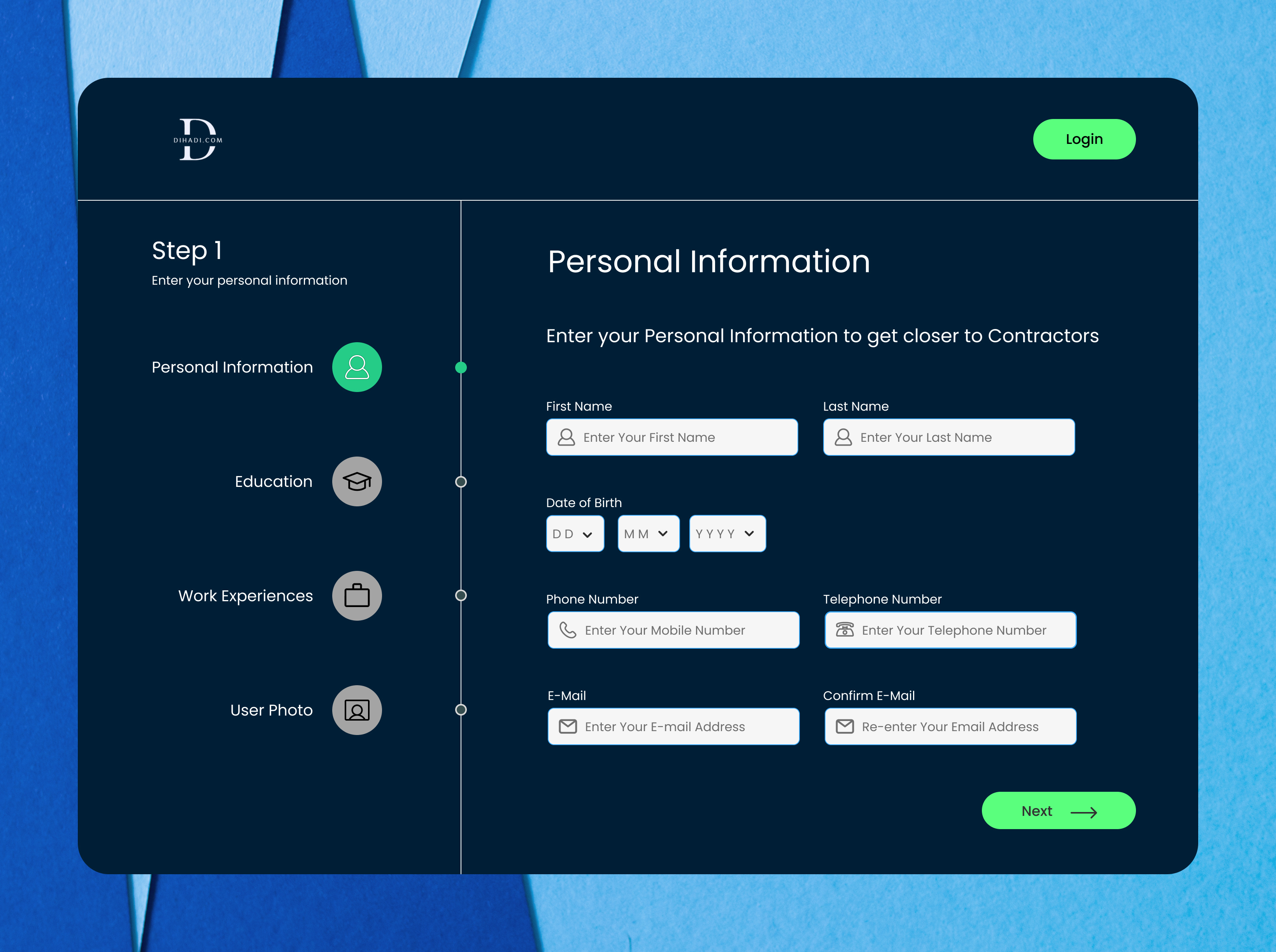 Multi-Step Form Design by Priyanshu Thakur on Dribbble