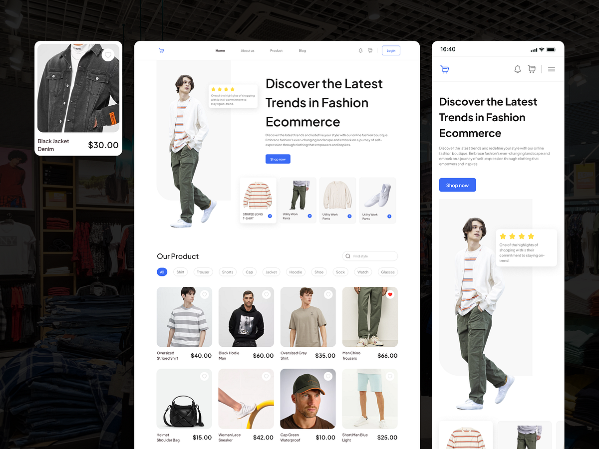 Clothing - E-commerce Website by VKTR Supply for Vektora on Dribbble