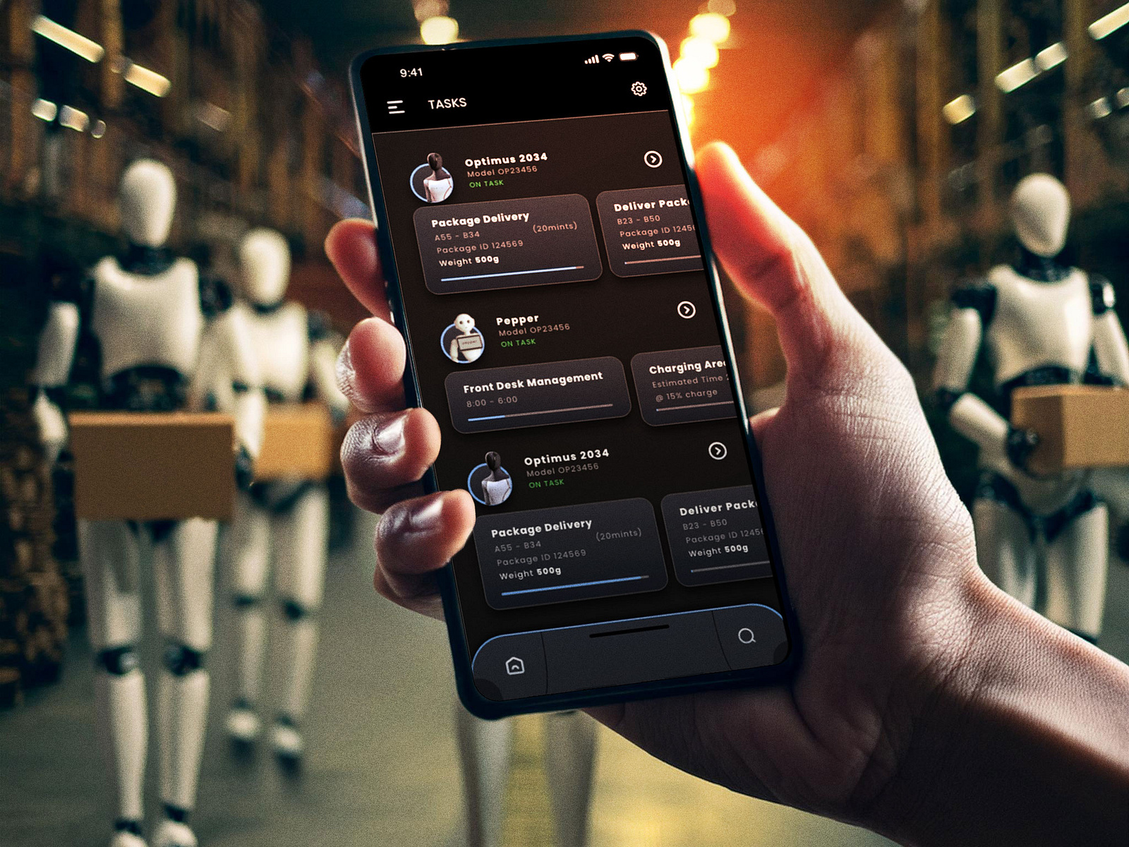 Task allocation UI for humanoid robots, Mock project by Mittu. H. Bose ...