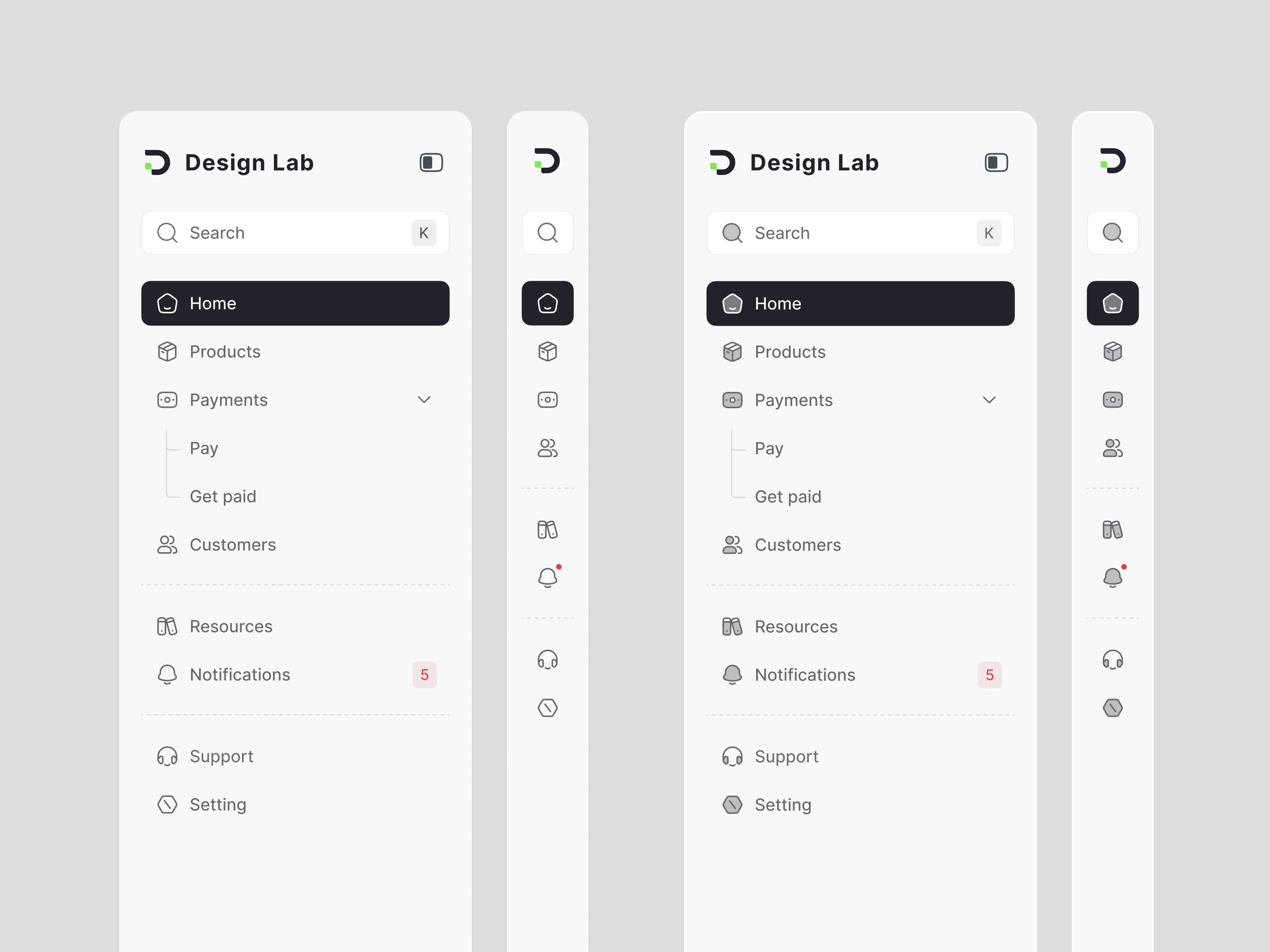 Sidebar Navigation UI by Ahmed Tamjid on Dribbble