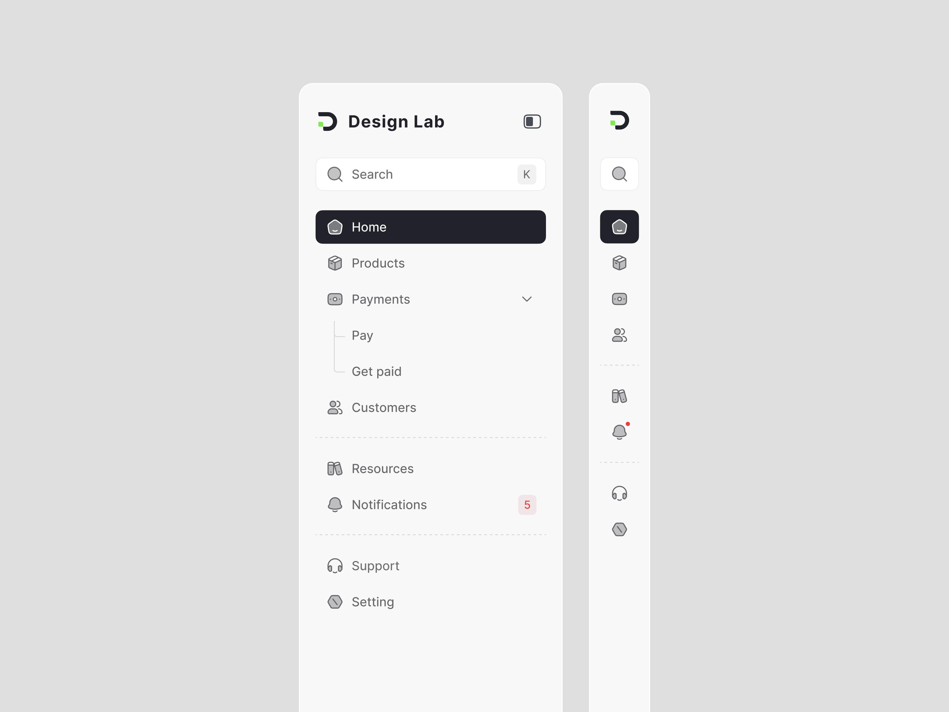 Sidebar Navigation UI by Ahmed Tamjid on Dribbble