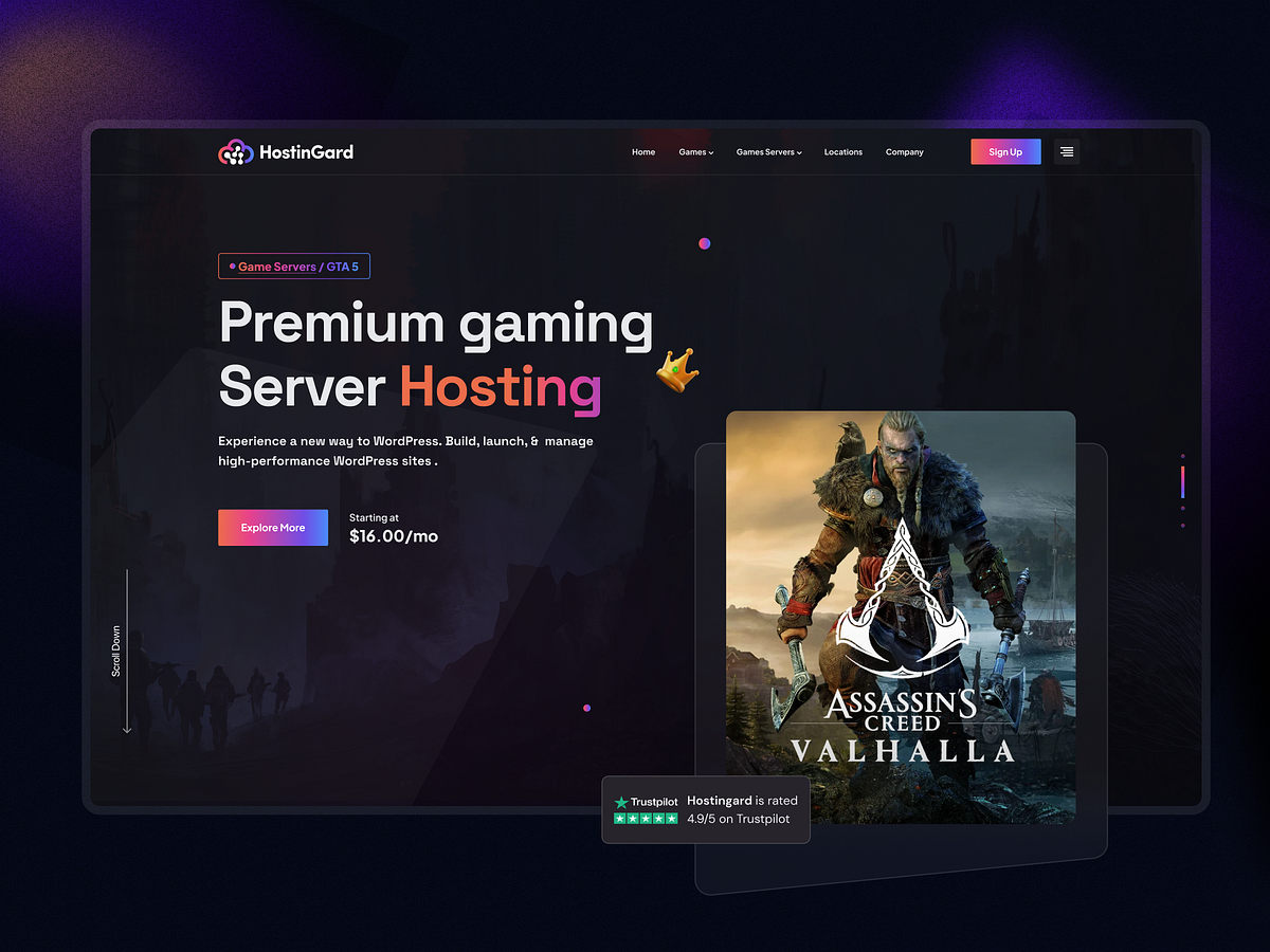 Virtual Gaming Platform by ThemeTags 🏅 on Dribbble