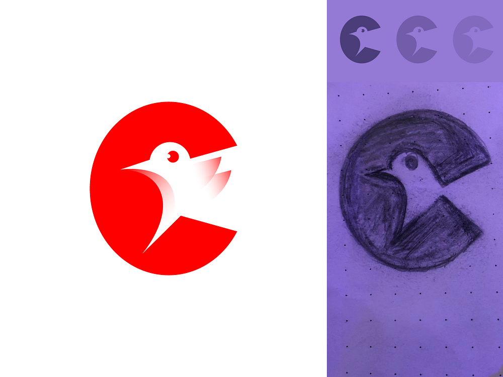 Letter C Bird designs, themes, templates and downloadable graphic ...