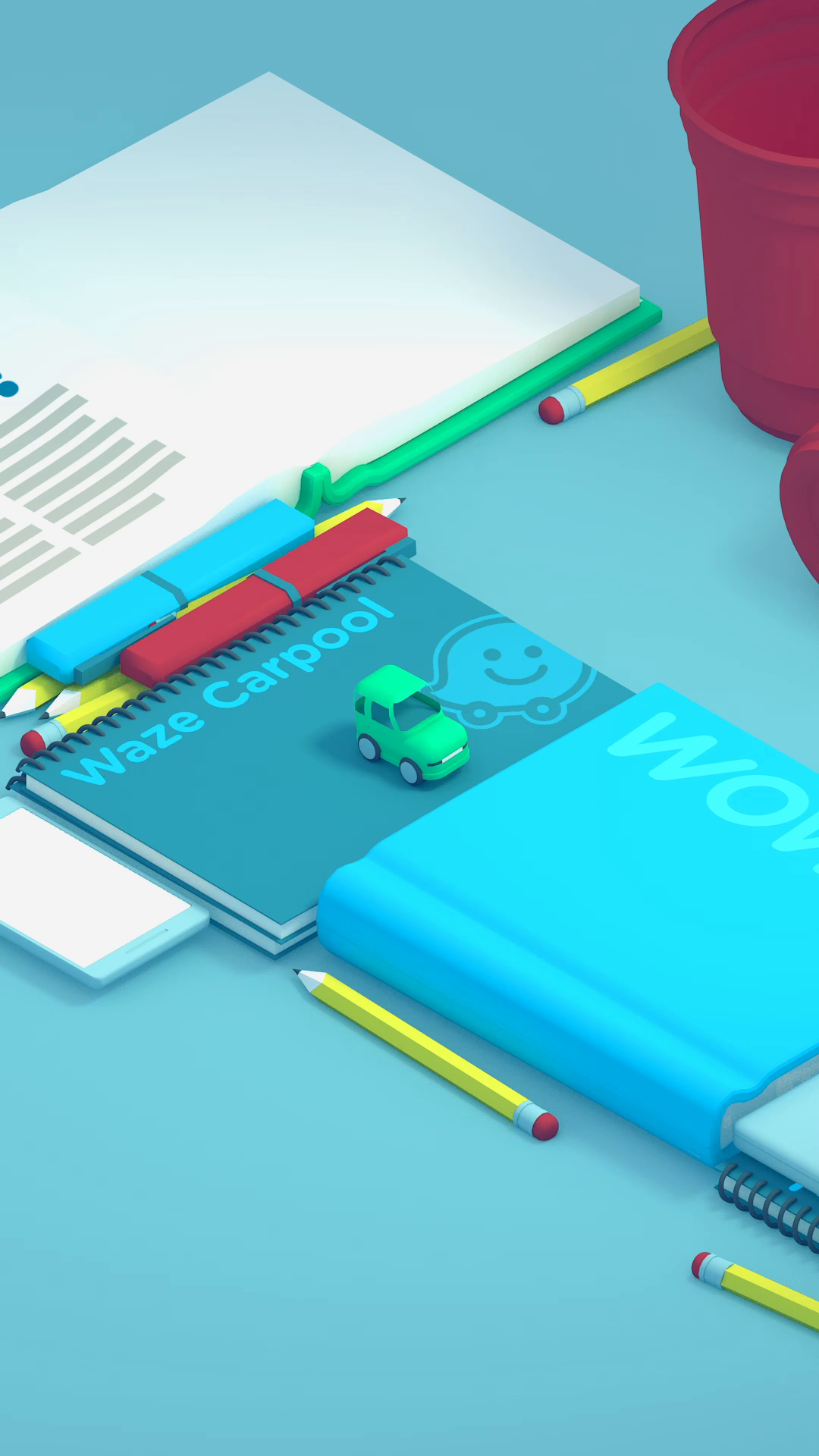 Waze Back to School Animation by Stuart Wade on Dribbble
