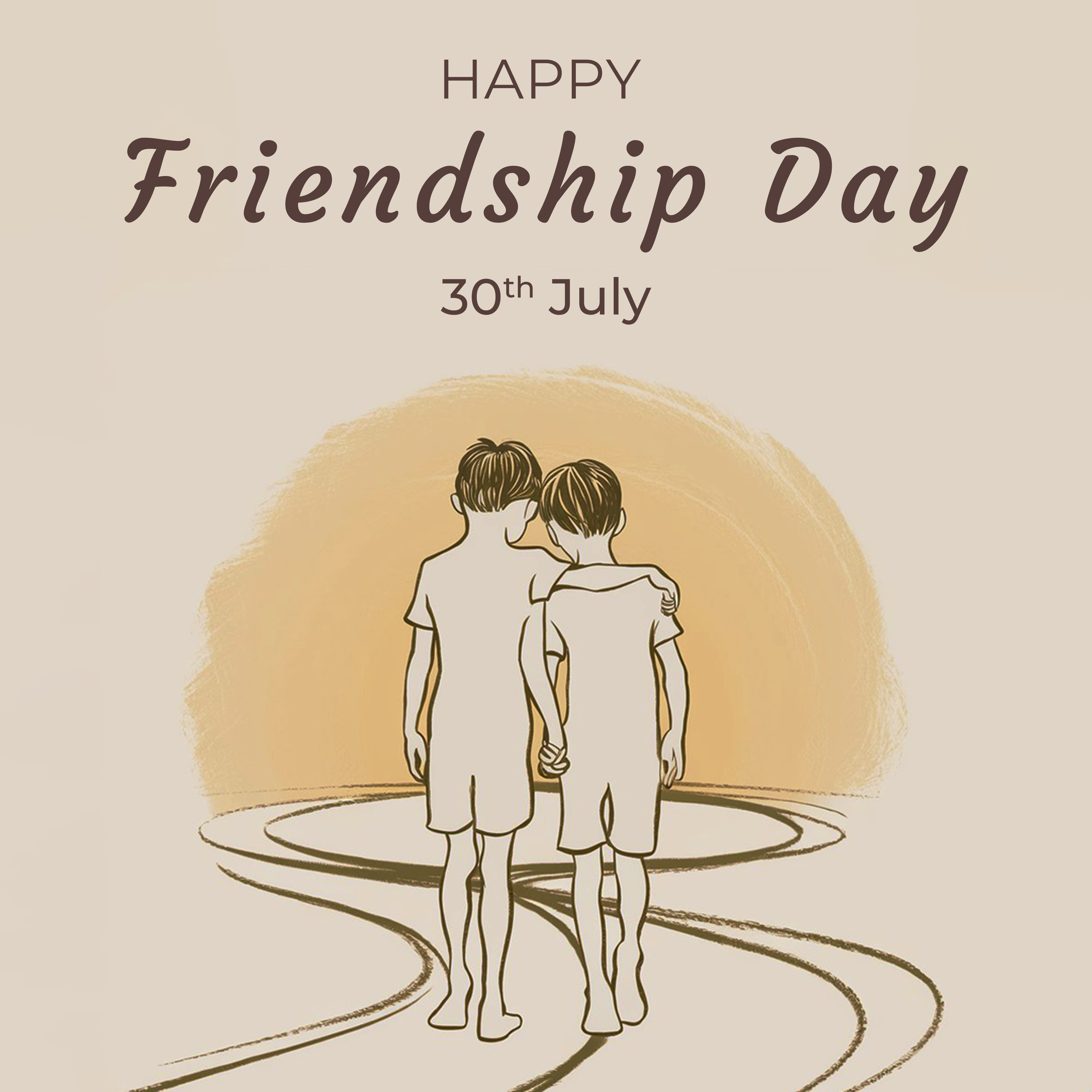 Friendship day social media post design by Oligdesign on Dribbble
