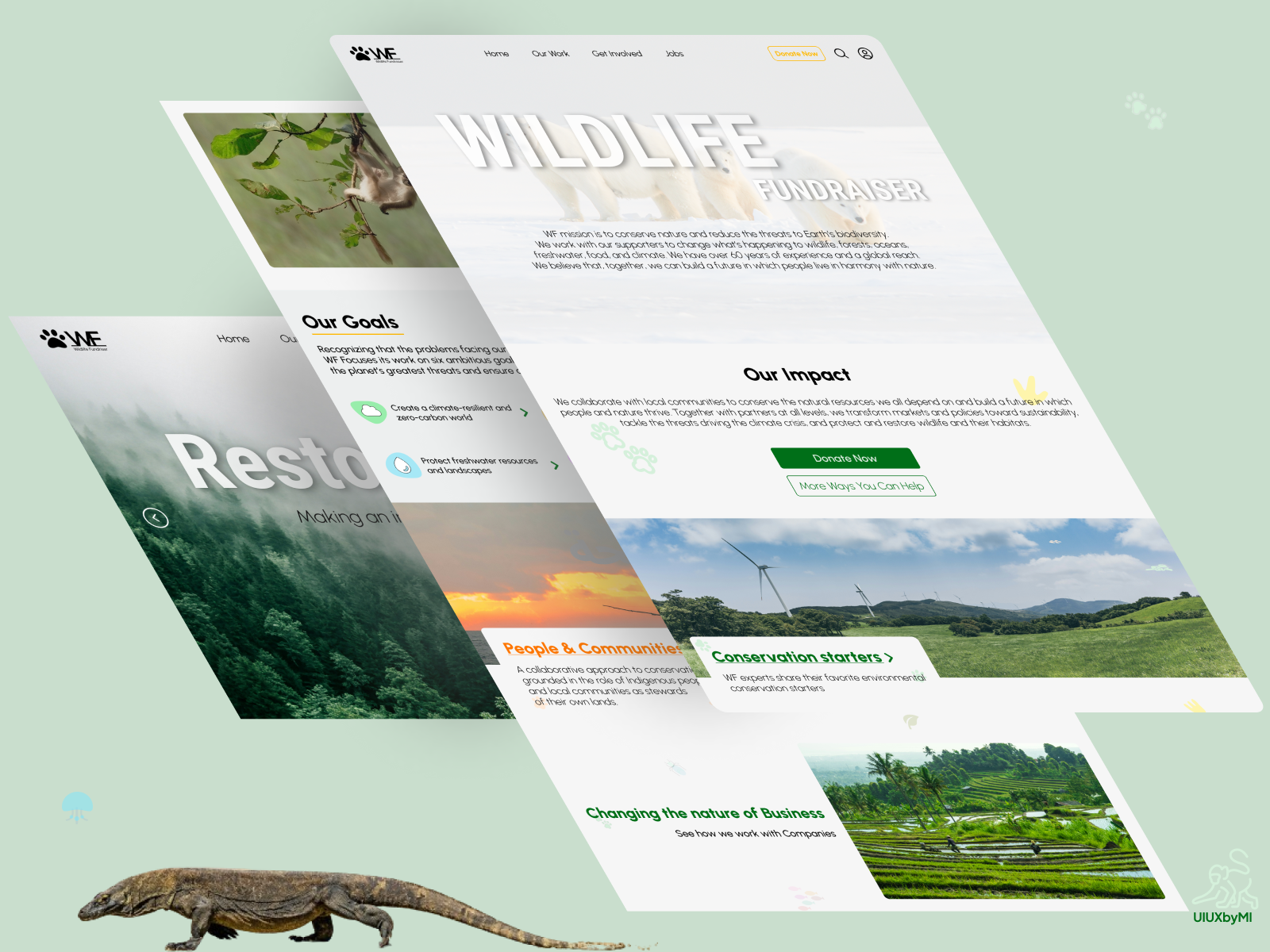 Wildlife Fundraiser by Hatmi Pratiwi on Dribbble