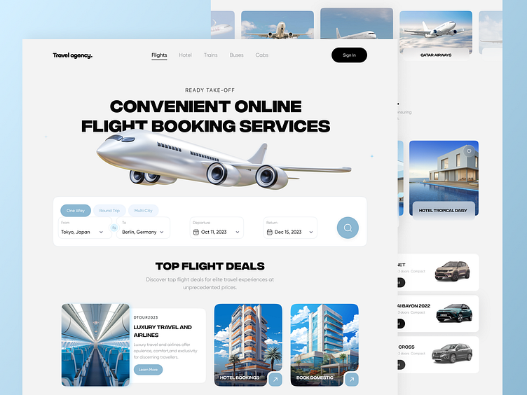 Booking Flights, Hotel & Car Web Ui Design by Roohi Koohi on Dribbble