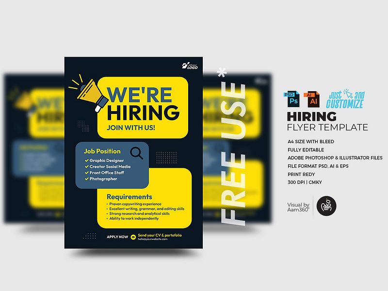 Job Vacancy Flyer designs, themes, templates and downloadable graphic ...