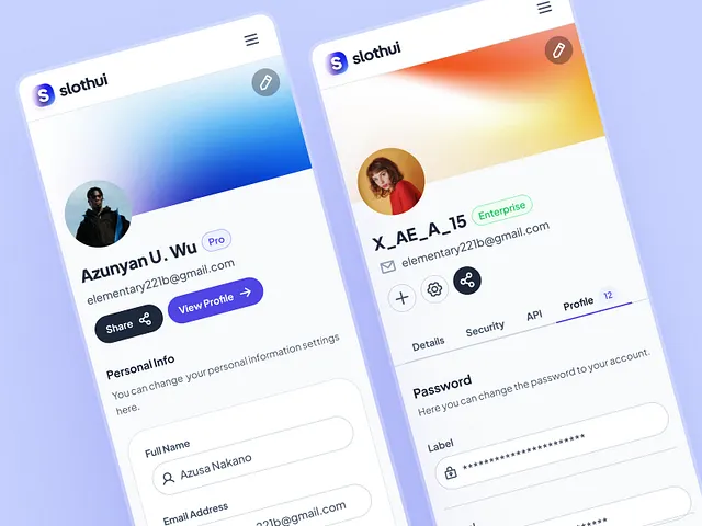 Profile Dashboard designs, themes, templates and downloadable graphic ...