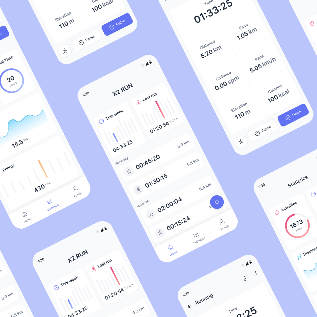 Mobile application for running by Nexa Design on Dribbble