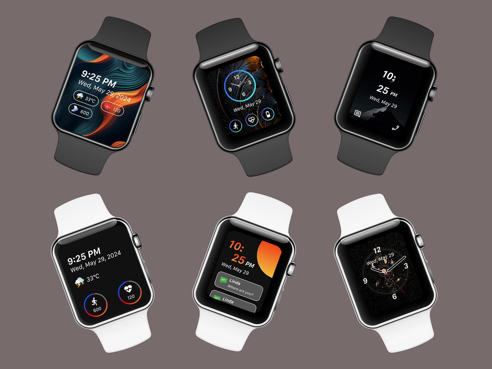 Apple Watch Faces by Fatema Tuz Marowa Nuha on Dribbble