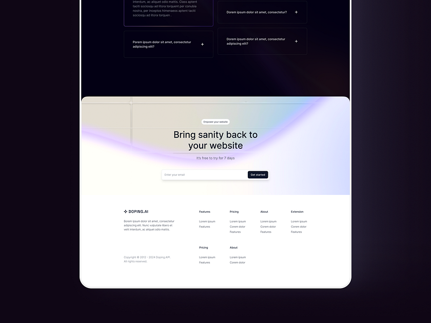 Browse thousands of Footer Design images for design inspiration | Dribbble