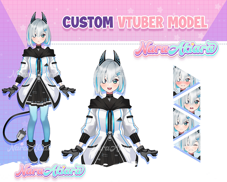 Custom VTuber Full Body Models with Expert Rigging by Cika Nindya on ...