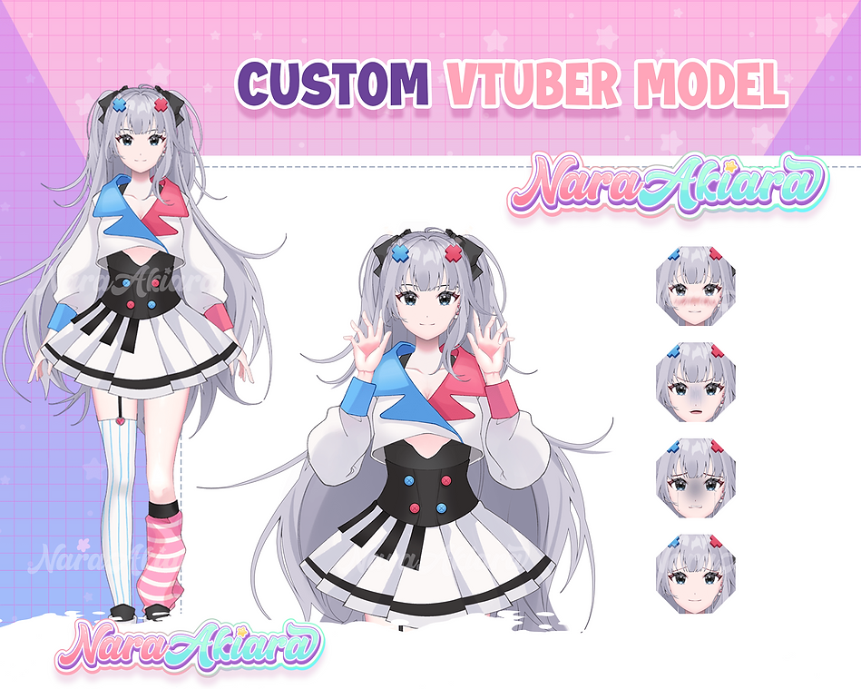Custom VTuber Full Body Models with Expert Rigging by Cika Nindya on ...