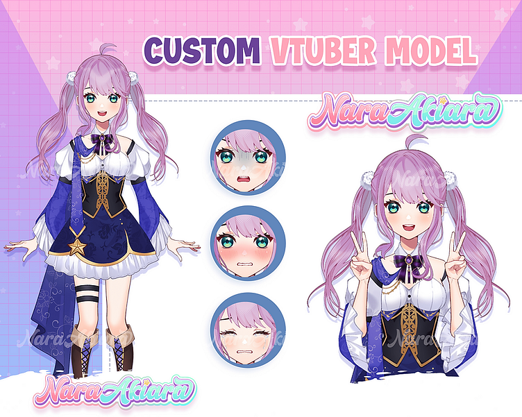 Custom VTuber Full Body Models with Expert Rigging by Cika Nindya on Dribbble