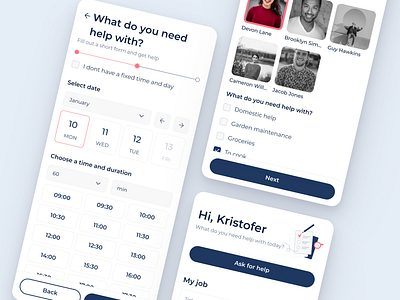 App design | Get help page | Dashboard by Yaryna for Quality Geek on ...