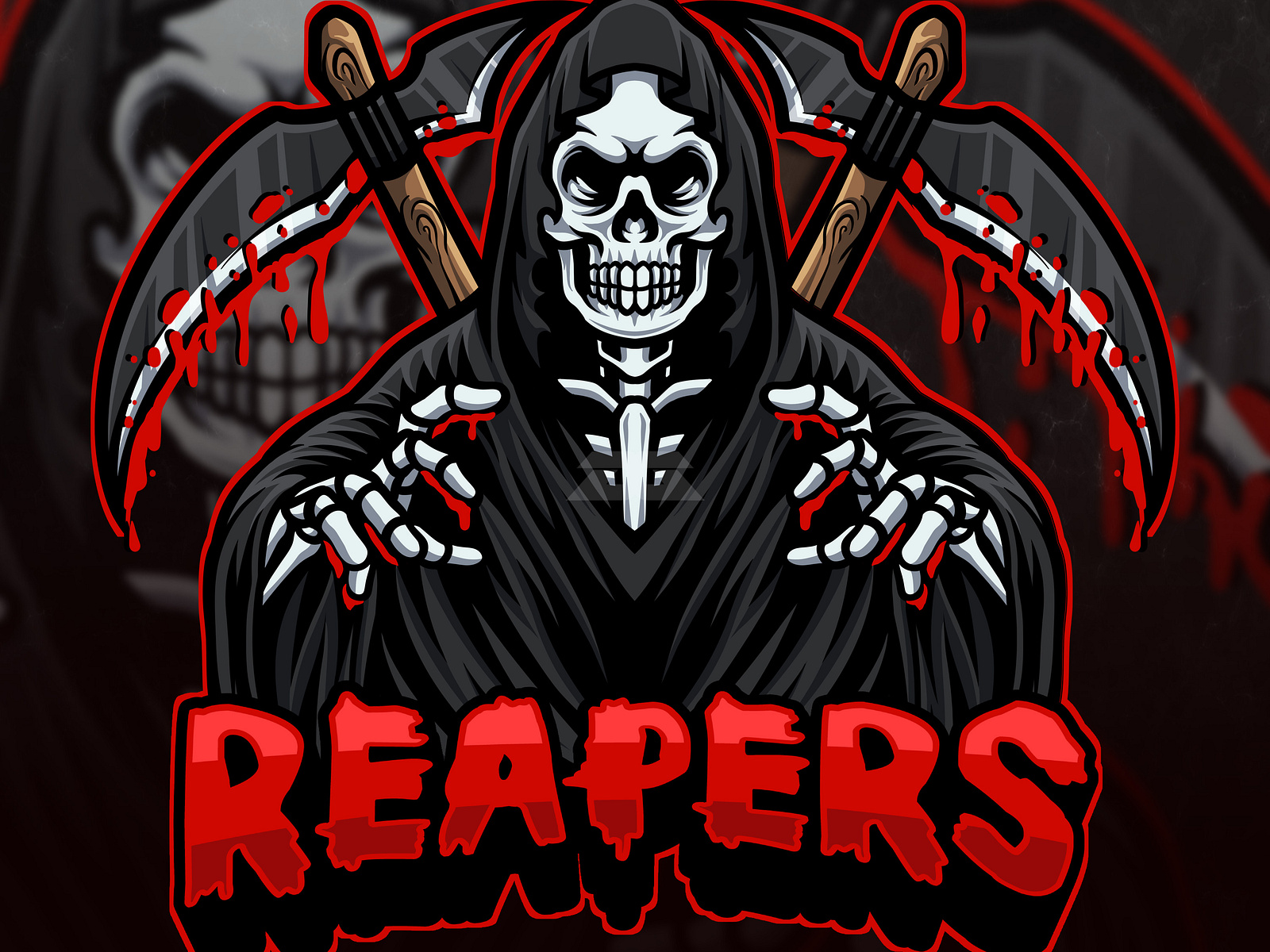 Reapers Mascot Logo by Degn Graphic on Dribbble
