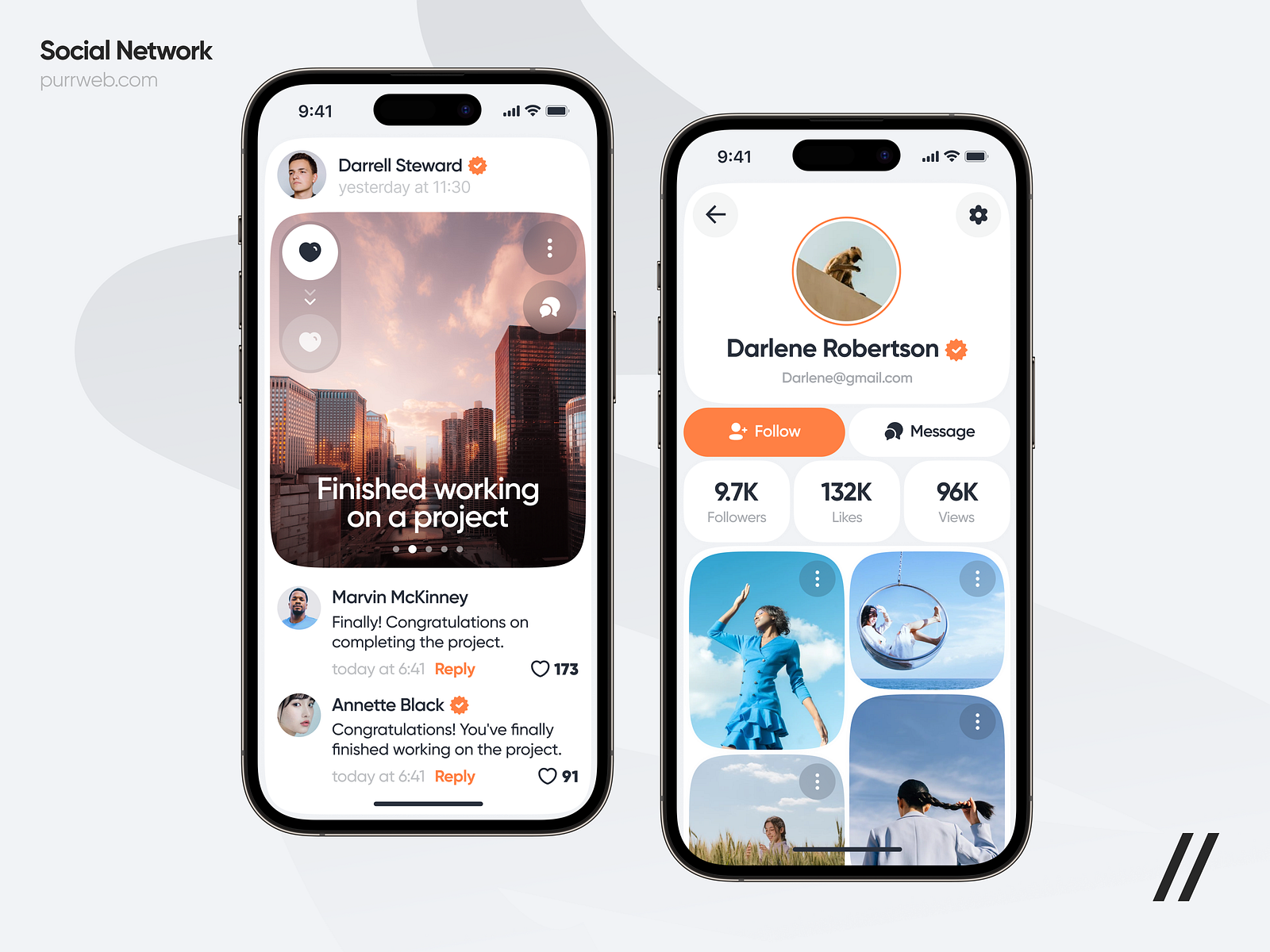 Social Media Mobile iOS App Design Concept by Kristina Spiridonova for ...