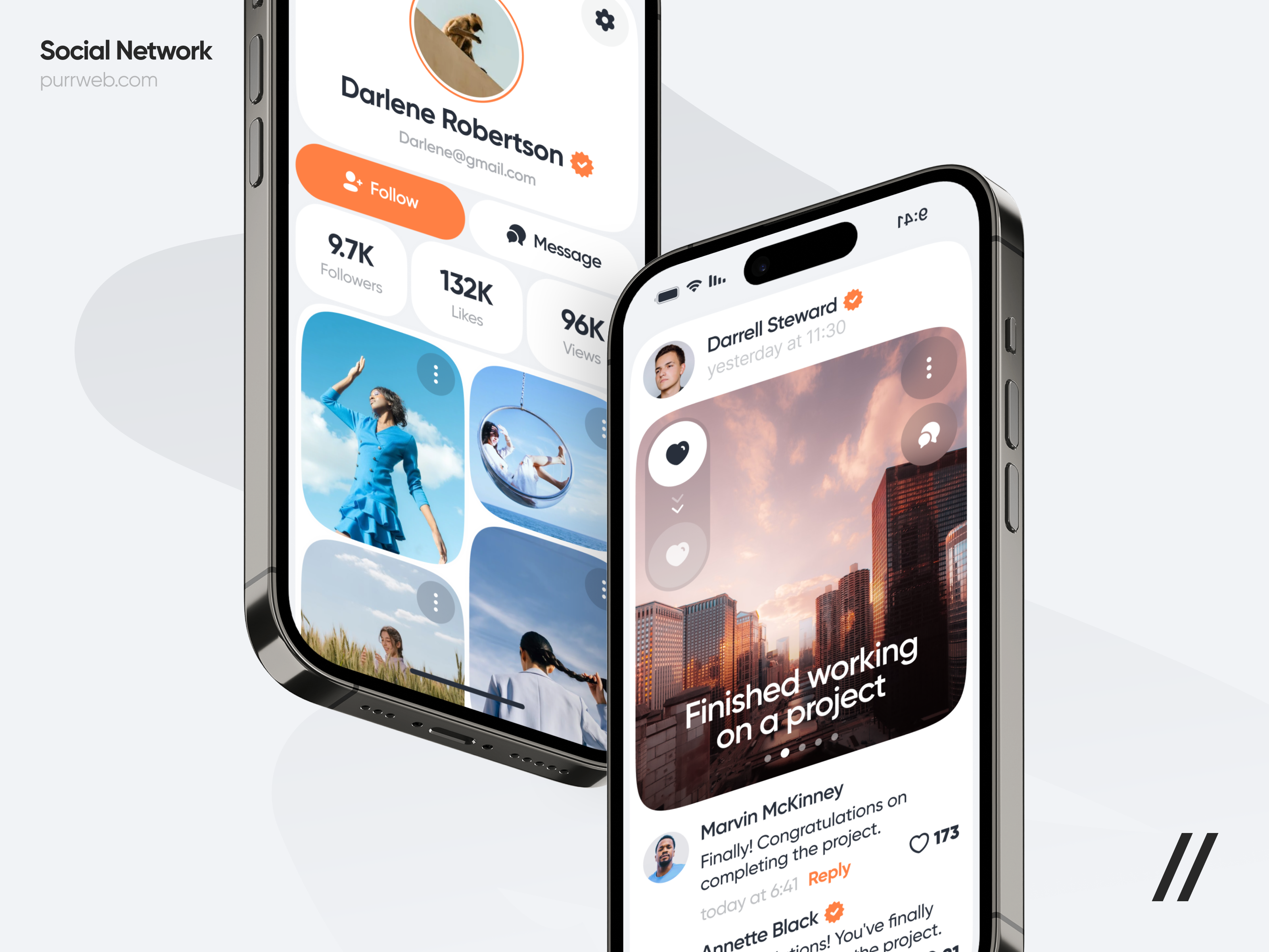 Social Media Mobile iOS App Design Concept by Kristina Spiridonova for ...