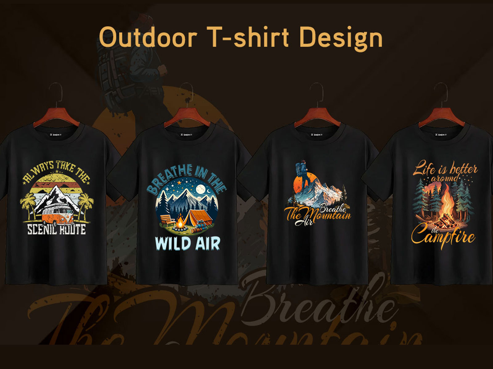 Outdoor T-shirt design bundle by TeeDesigner on Dribbble