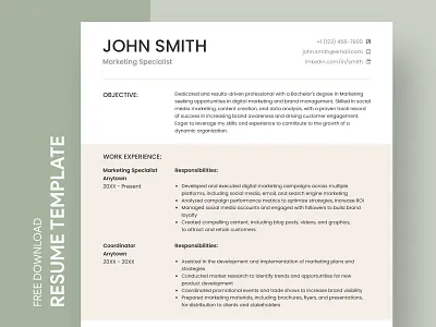 Ats Friendly Resume designs, themes, templates and downloadable graphic ...
