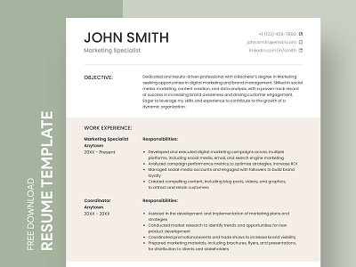 Ats Friendly Resume designs, themes, templates and downloadable graphic ...