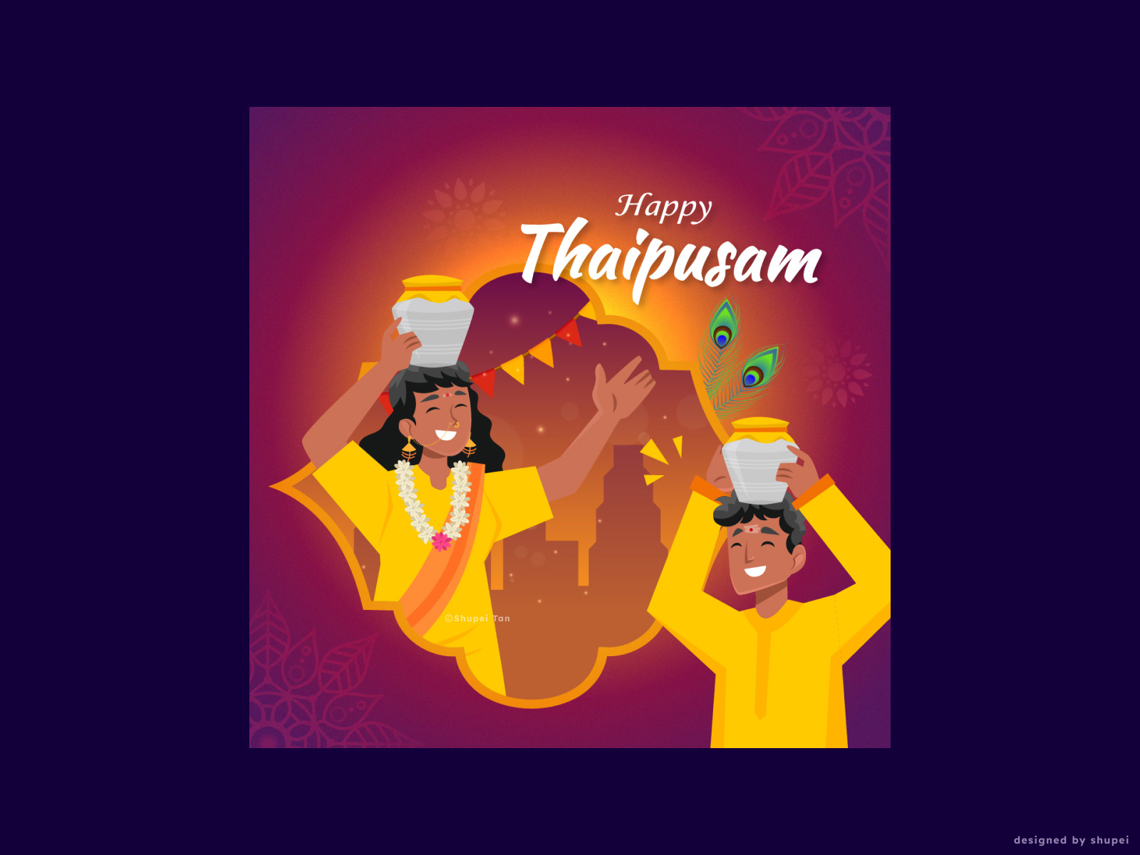 Poster Design - Thaipusam Festival by Shupei Tan on Dribbble