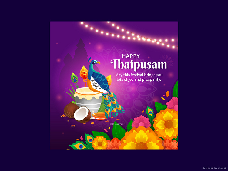 Poster Design - Thaipusam Festival by Shupei Tan on Dribbble