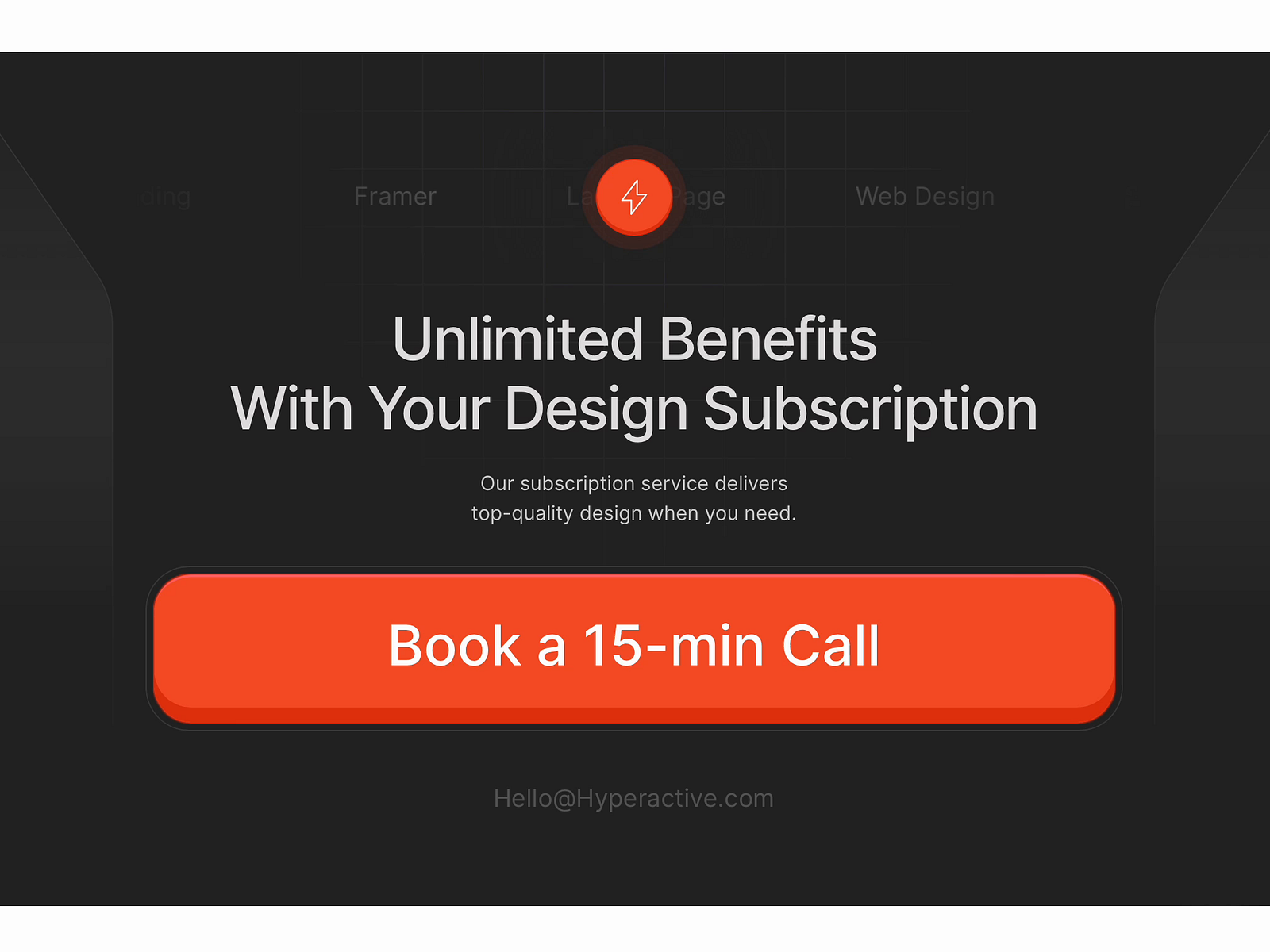 CTA Section for Framer Template by Faruk Yurtseven on Dribbble