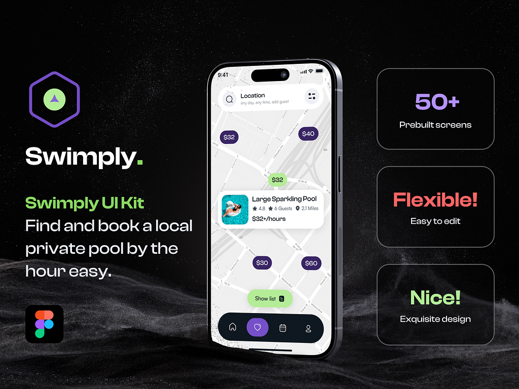 Swimply UI Template. by TOPUXD on Dribbble