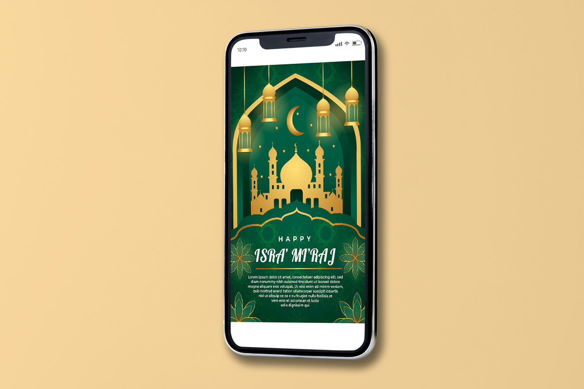 Happy Isra' Mi'raj Ramadhan Mubarak Islamic Poster by Perucha Std on ...