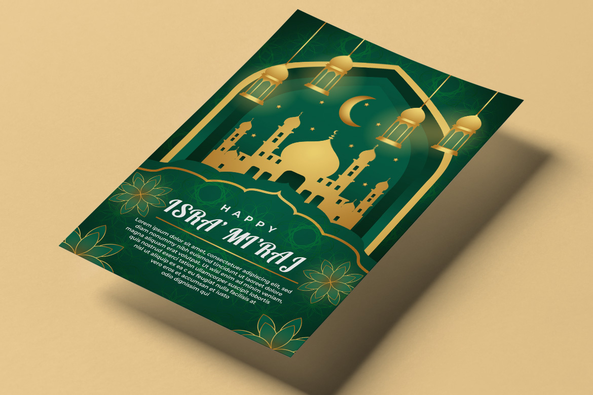 Happy Isra' Mi'raj Ramadhan Mubarak Islamic Poster by Perucha Std on ...