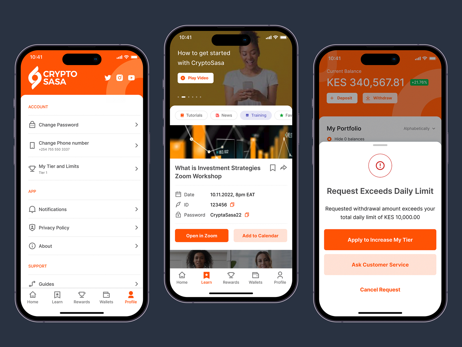 User Profile and Learning Modules – Comprehensive App Design by Altay ...