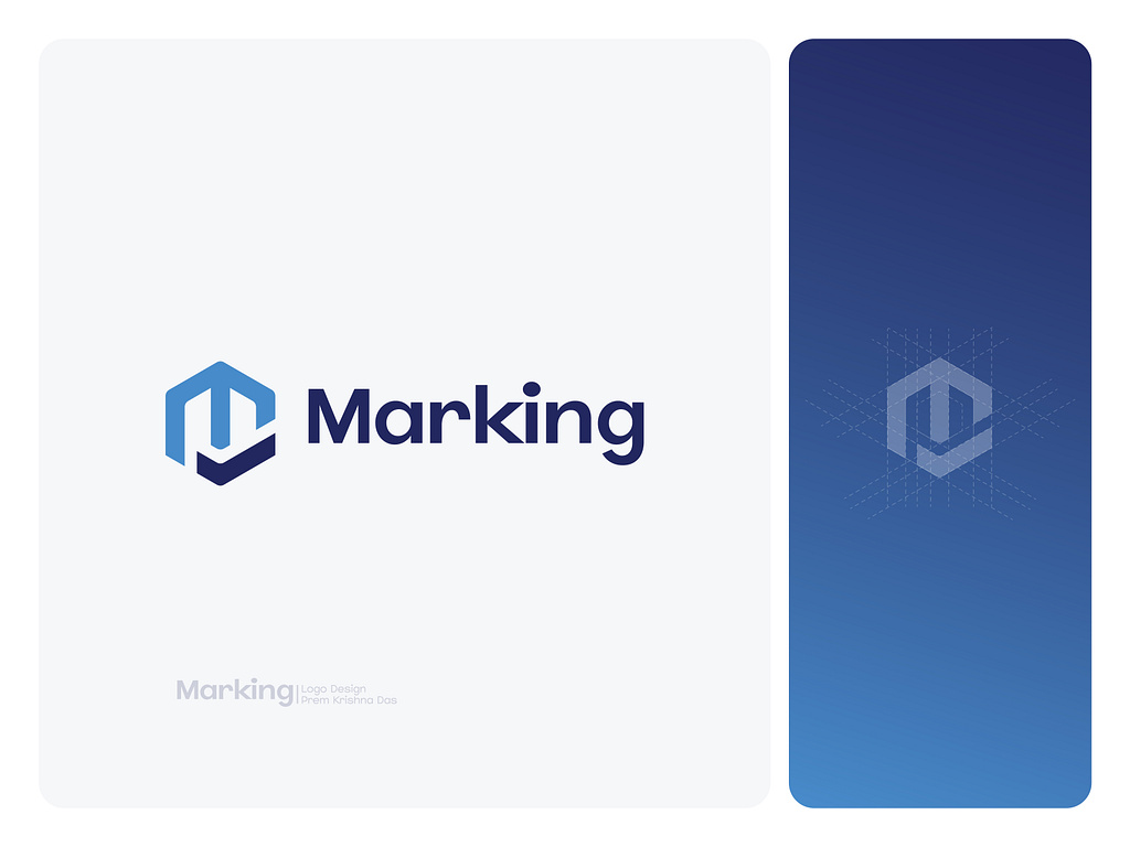 Minimalistic Marking Logo Design by Prem Krishna Das on Dribbble