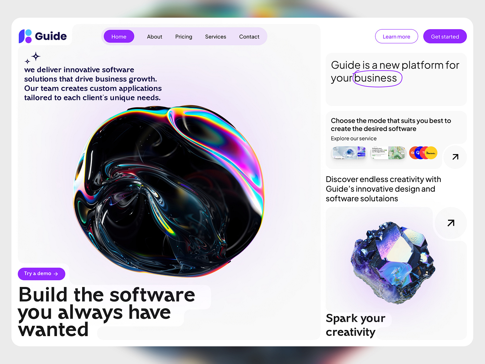 Guide- Software service design concept by Tareq Mahmud on Dribbble