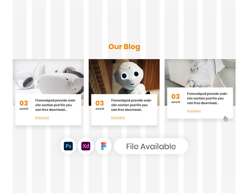 blog figma template free by free web psd on Dribbble