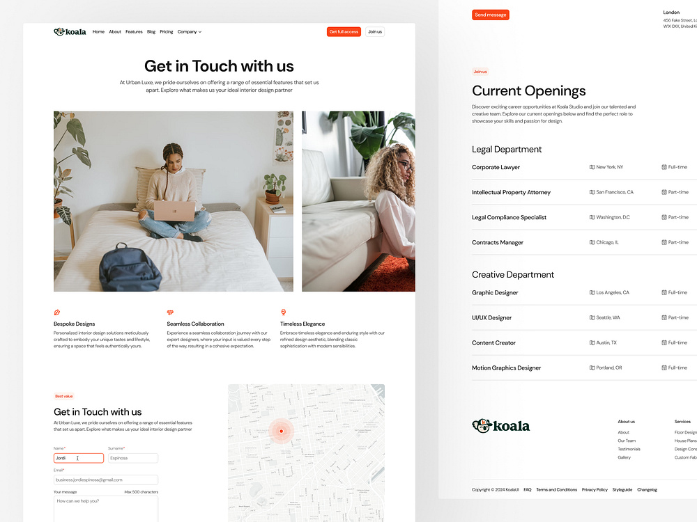 Contact Page designs, themes, templates and downloadable graphic ...