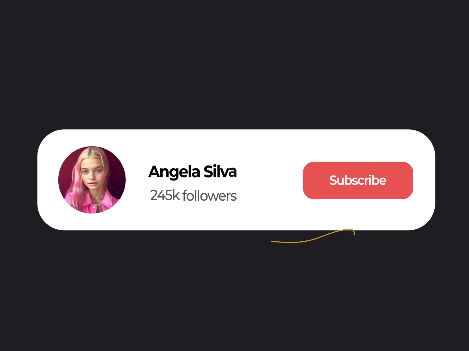 Subscribe Button by Pixrate on Dribbble