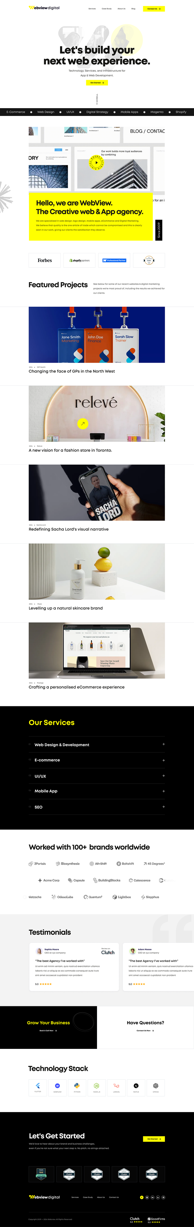 Webview Digital Redesign by Webview Digital on Dribbble