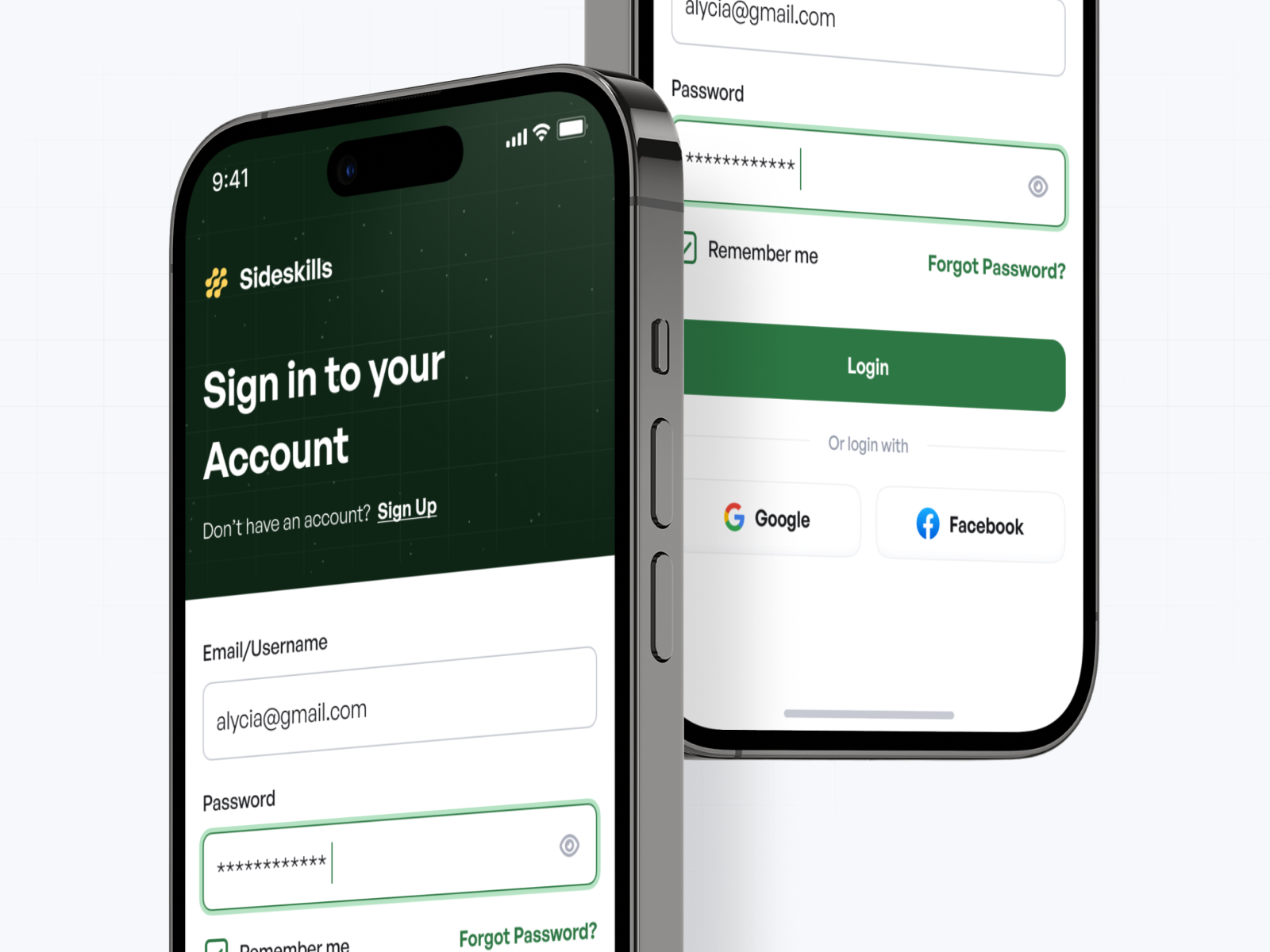 Sideskill: Online Learning App Authentication Screen by Flowie Design ...